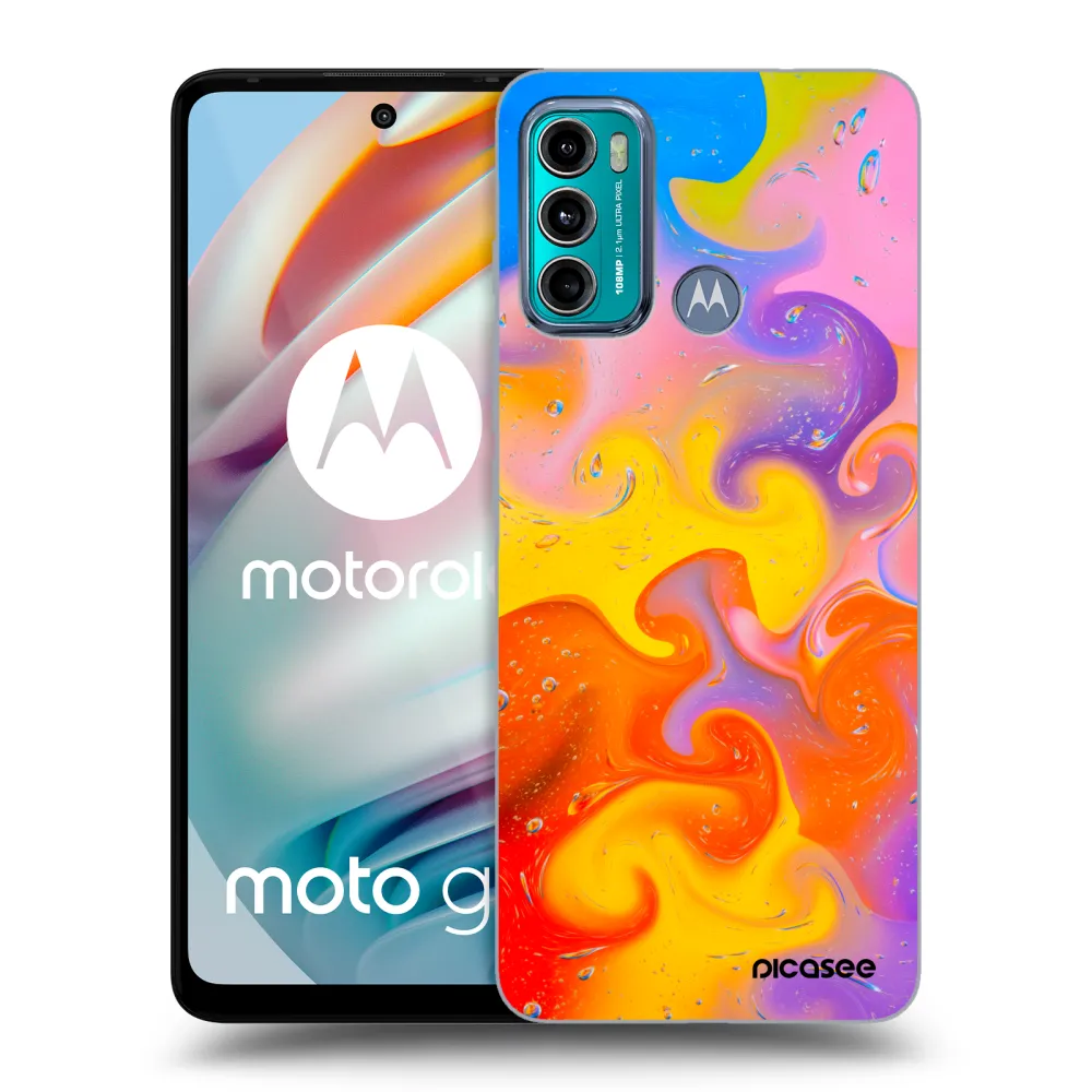 Picasee husă neagră din silicon pentru Motorola Moto G60 - Bubbles ...